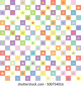 Geometric Background Squares Stars Shape Stock Vector (Royalty Free ...