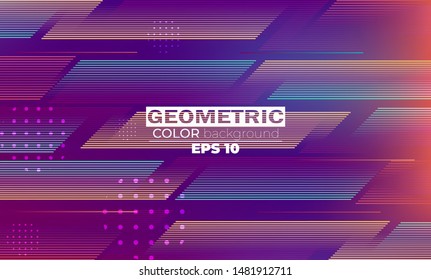 Streamer Background Design Template Abstract Shape Stock Vector ...