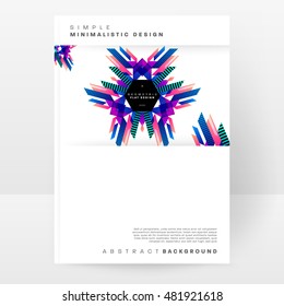Geometric Background Template Covers Flyers Banners Stock Vector ...