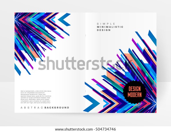Geometric Background Template Covers Flyers Banners Stock Vector ...