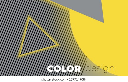 Geometric Background Yellow Gray Geometric Shapes Stock Vector (Royalty ...