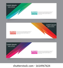 Geometric Banner Background Modern Template Design Stock Vector ...