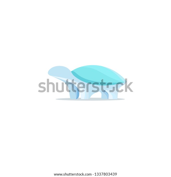 Geometric Blue Turtle Stock Vector (Royalty Free) 1337803439 | Shutterstock