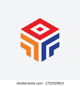 Geometric Box Vector Logo Illustrations Template Stock Vector (Royalty ...