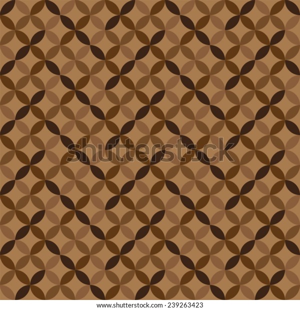 Geometric Brown Circle Patterns Colorful Abstract Stock Vector (Royalty ...