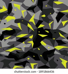 Geometric Camouflage Seamless Pattern Textureabstract Modern Stock ...