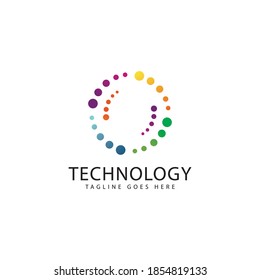 Geometric Circle Technology Logo Icon Vector Stock Vector (Royalty Free ...