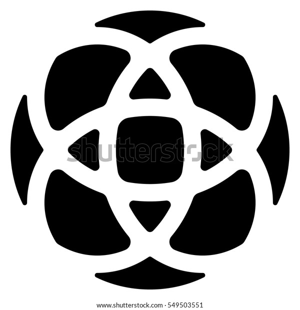 Geometric Circular Symmetric Element Symbol Logos Stock Vector (Royalty ...