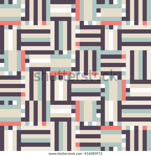 Geometric Colorful Op Art Pattern Vector Stock Vector (Royalty Free ...