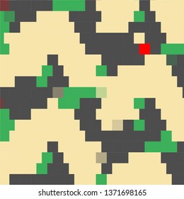 Pixelated Infographic Illustration Stock Vector (Royalty Free ...