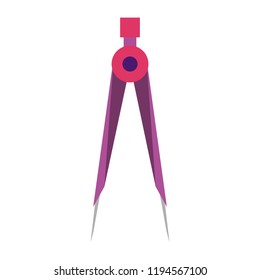 Geometric Compass On White Background Vector Stock Vector (Royalty Free ...