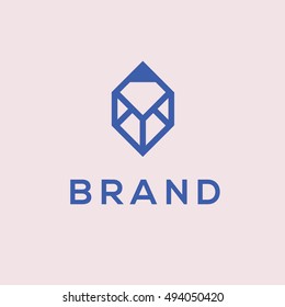 Geometric Cube Vector Logo Design Template Stock Vector (Royalty Free ...