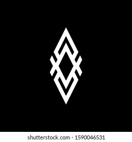 Geometric Dagger Logo Template Sacred Lineart Stock Vector (Royalty ...