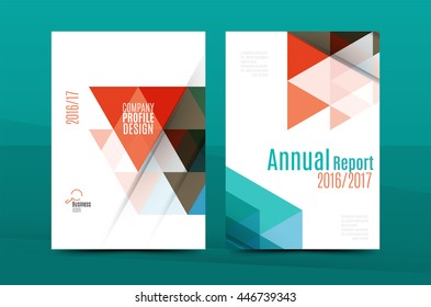 Geometric Design A4 Size Cover Print Stock Vector (Royalty Free ...