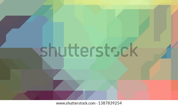 Geometric Design Colorful Gradient Mosaic Background Stock Vector ...