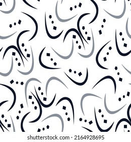 Geometric Dot Line Design Seamless Pattern Stock Vector (Royalty Free ...