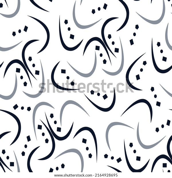 Geometric Dot Line Design Seamless Pattern Stock Vector (Royalty Free ...
