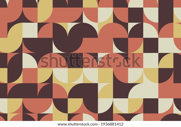 Geometric Elements Warm Vintage Color Palette Stock Vector (Royalty ...