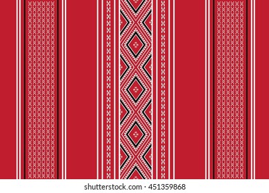 Red Sadu Traditional Bedouin Rug Pattern Stock Illustration 1046906278