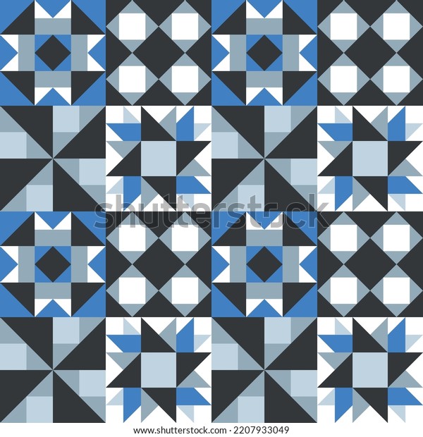 Geometric Floor Tile Seamless Vector Illustration Stock Vector (Royalty ...