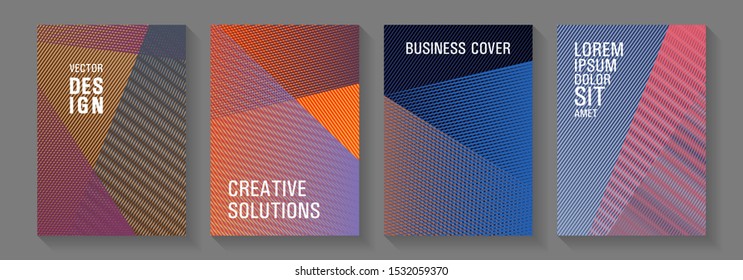 Geometric Flyer Background Vector Templates Dynamic Stock Vector ...