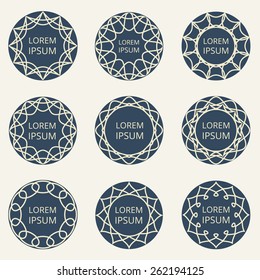 Geometric Frame Simple Geometric Ornaments Decorative Stock Vector (Royalty Free) 262194125 ...