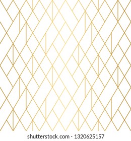 Geometric Gold Line Pattern On White Stock Vector (Royalty Free ...