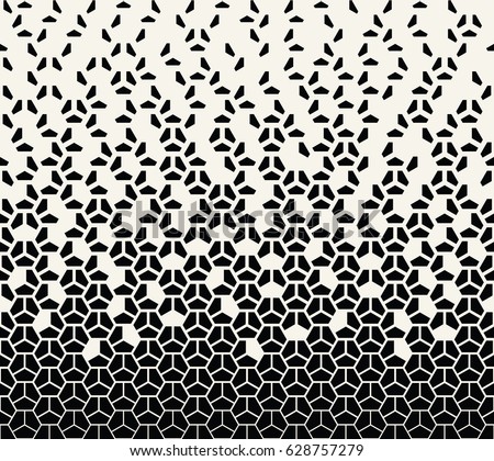 Geometric Halftone Gradient Pentagon Seamless Vector Stock Vector ...