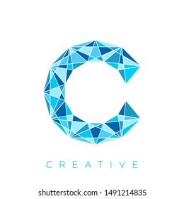 Geometric Letter C Logo Design Vector Stock Vector (Royalty Free ...