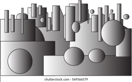 Geometric Levitation Stock Vector (Royalty Free) 569566579 | Shutterstock