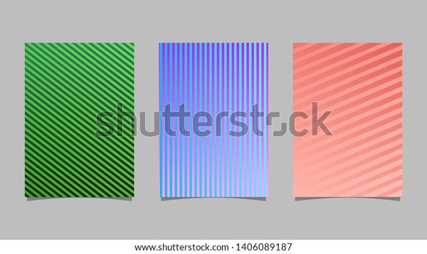 Geometric Line Poster Design Set Gradient Stock Vector (Royalty Free ...