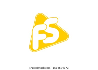 Geometric Logo Initial Letter Fs Stock Vector (Royalty Free) 1514694173 ...