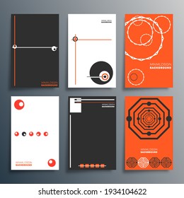 Geometric Minimal Design Flyer Poster Brochure Stock Vector (Royalty ...