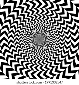 Geometric Optical Illusion Circle Pattern Stock Stock Vector (Royalty ...