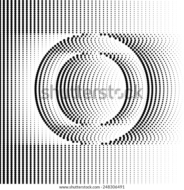Geometric Optical Illusion Letter O Stock Vector (Royalty Free ...