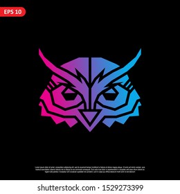 Geometric Owl Logo Simple Modern Icon Stock Vector (Royalty Free ...