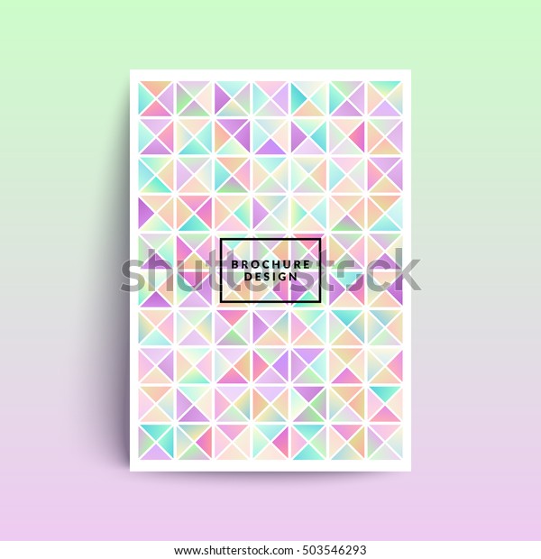 Geometric Pattern Background Pastel Colors Gradient Stock Vector ...
