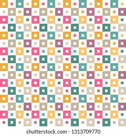 Geometric Pattern Colorful Square Ornaments Wallpaper Stock Vector ...