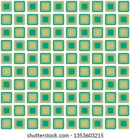Geometric Pattern Green Square Ornaments Wallpaper Stock Vector ...