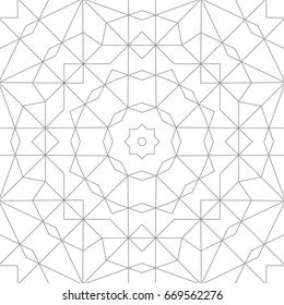Seamless Linear Pattern Thin Grey Lines Stock Vector (Royalty Free ...