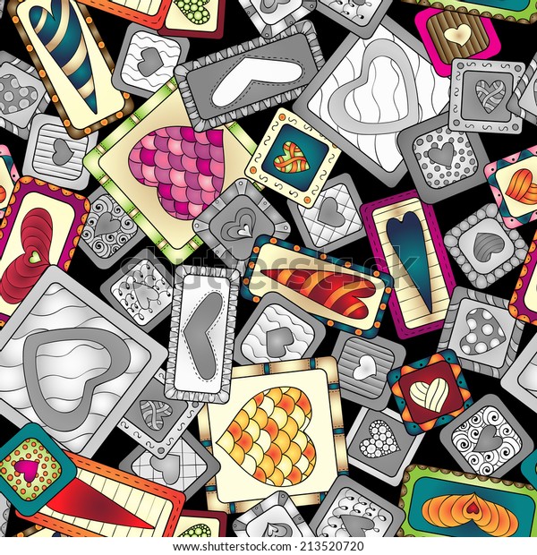 Geometric Pattern Template Frame Design Card Stock Vector (Royalty Free ...
