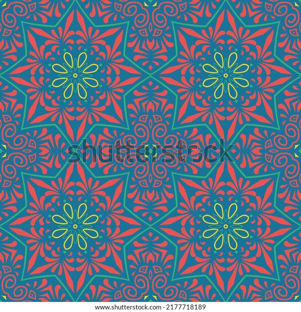 Geometric Pattern Thai Pattern Pastel Color Stock Vector (Royalty Free ...