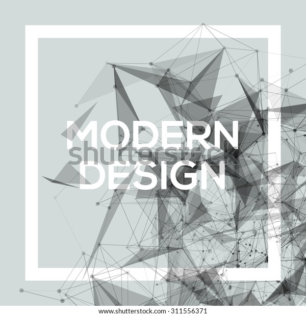 Geometric Poster Template Transparent Polygons Lines: vetor stock ...