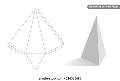 Geometric Pyramid Figure School Stock Vector (Royalty Free) 116365696 ...