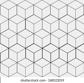 Cube Pattern Vector Geometric Seamless Background Stock Vector (Royalty ...