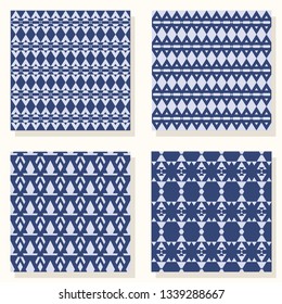 Geometric Set Pattern Vector Illustration Stock Vector (royalty Free