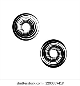 Geometric Shape Circle Pinwheel Line Art Stock Vector (Royalty Free ...