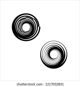 Geometric Shape Circle Pinwheel Line Art Stock Vector (Royalty Free ...