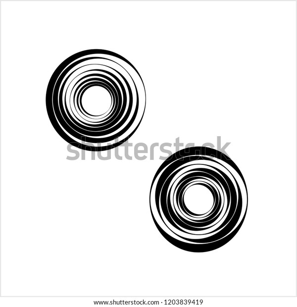 Geometric Shape Circle Pinwheel Line Art Stock Vector (Royalty Free ...