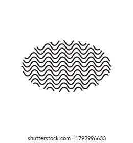 Geometric Shapes Concept Ellipse Shape Wavy Stock Vector (Royalty Free ...